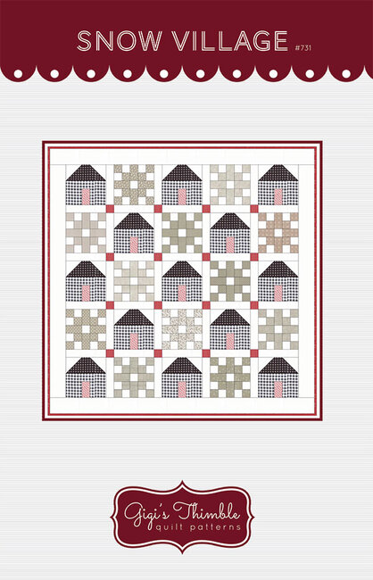 Gigis Thimble Snow Village - Quilt Pattern - 123Stitch