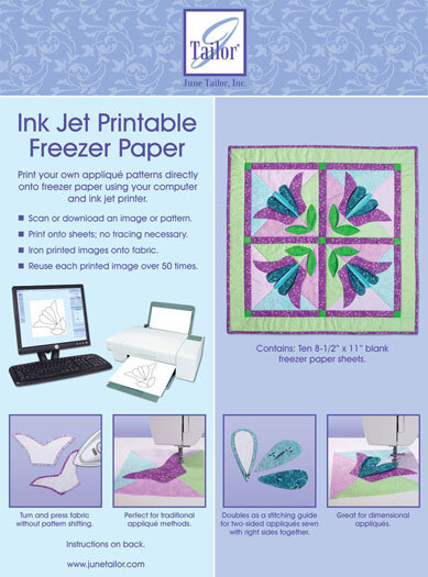 June Tailor Ink Jet Printable Freezer Paper - 123Stitch