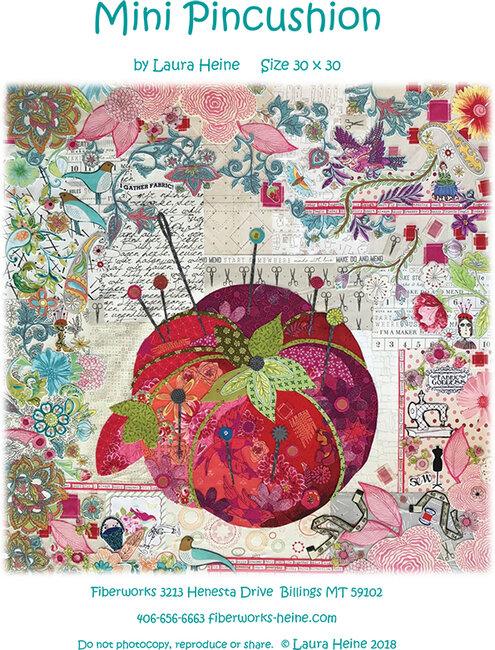 Fiberworks Mini Pincushion - Quilt Pattern - 123Stitch