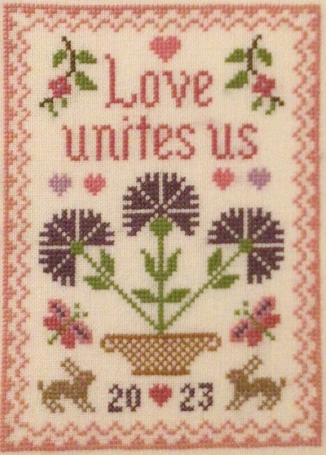 Monticello Stitches Love United Us - Cross Stitch Pattern - 123Stitch