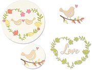 Feathered Friends - Sizzix Thinlits Die 664433 - 123Stitch