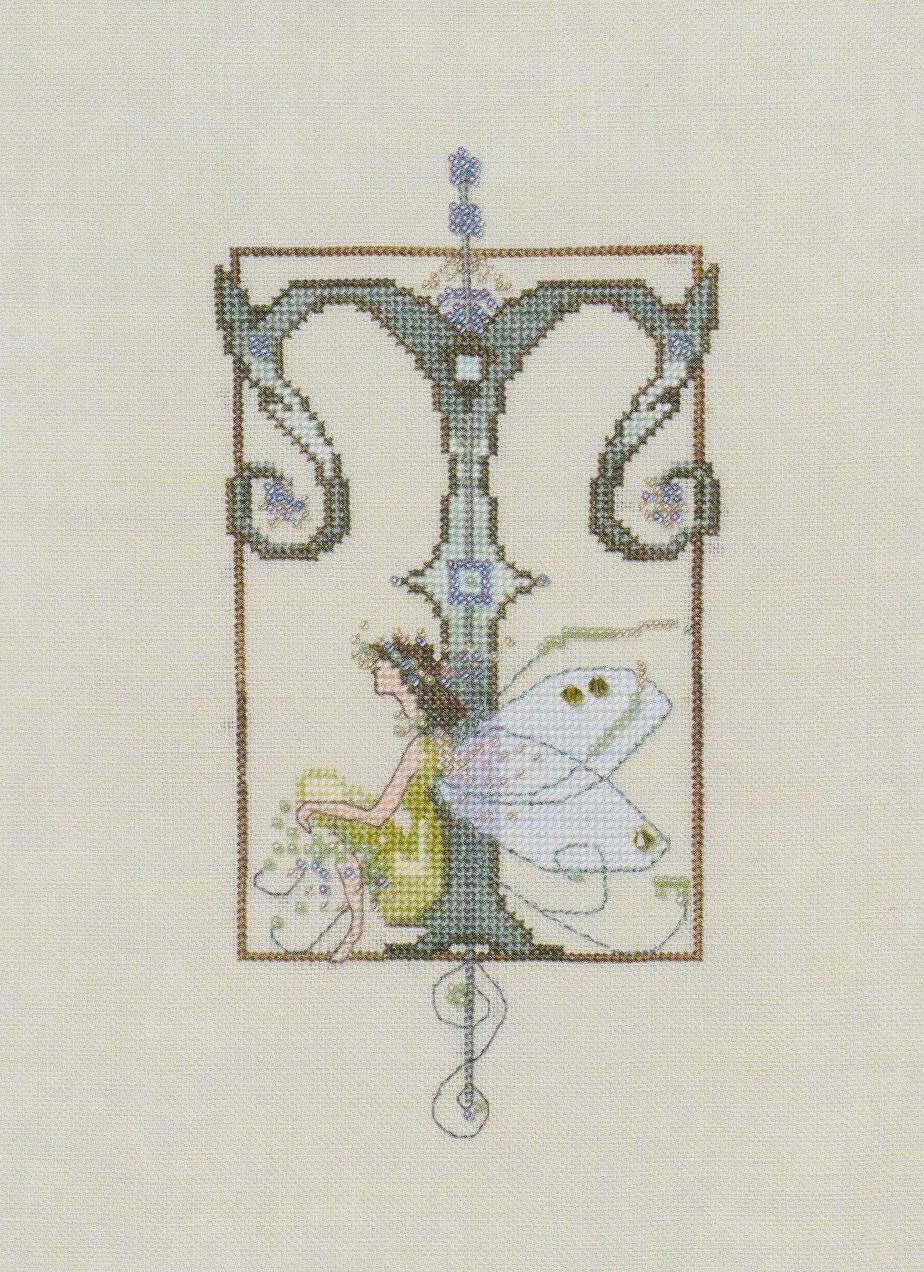 Nora Corbett Letters From Nora - T - Cross Stitch Pattern - 123Stitch