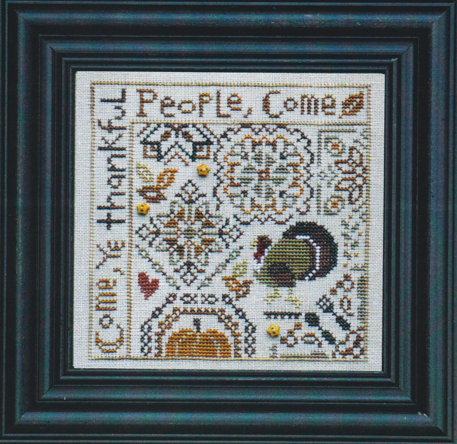 Bent Creek Thankful Quaker - Cross Stitch Pattern - 123Stitch