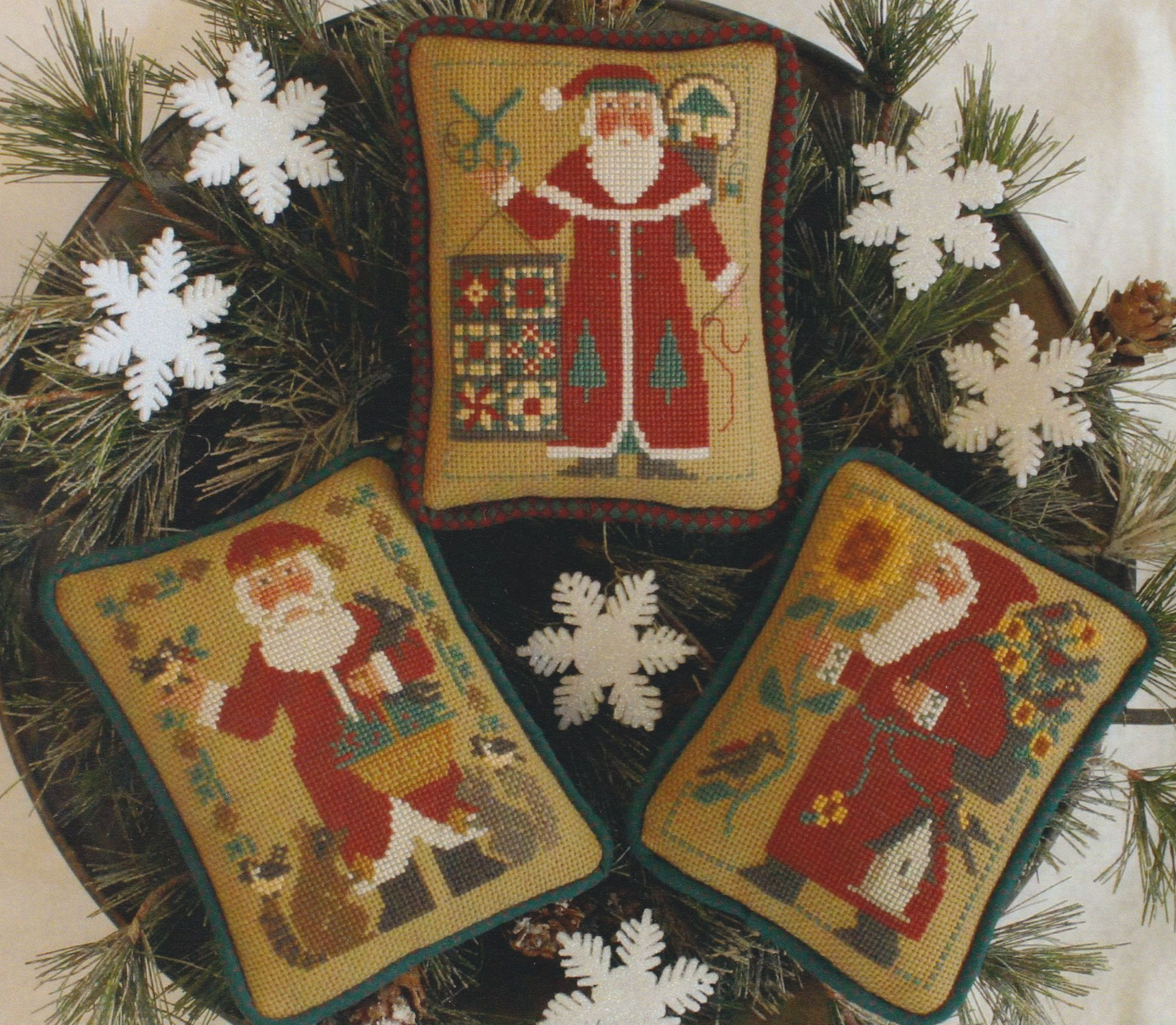 Prairie Schooler Santas Revisited (Book 195) - Cross Stitch Pattern ...