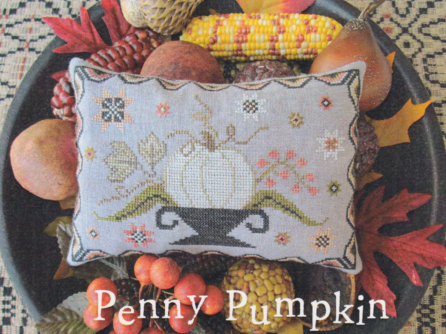 Scarlett House Penny Pumpkin - Cross Stitch Pattern - 123Stitch