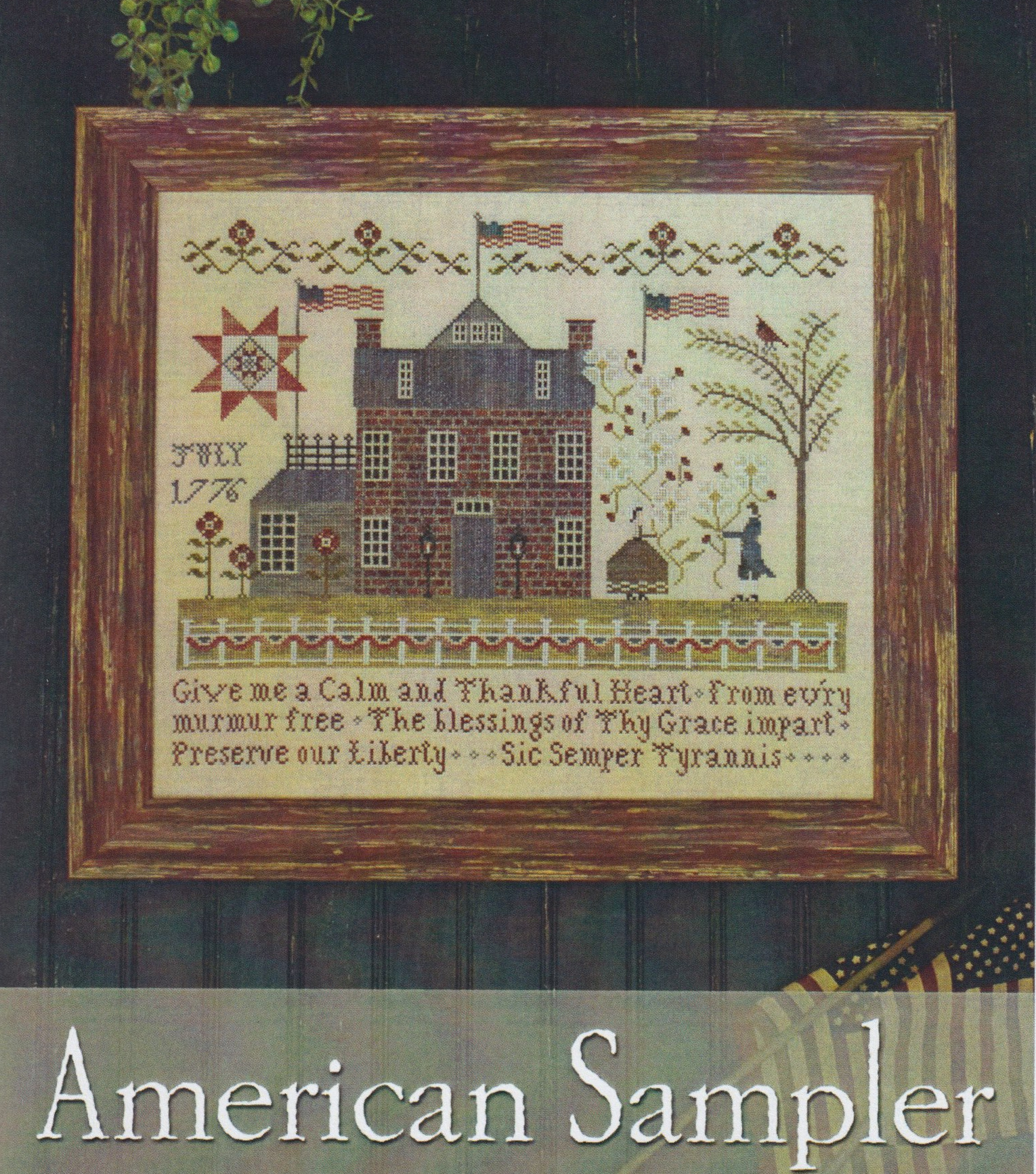 Plum Street Samplers American Sampler - Cross Stitch Pattern - 123Stitch
