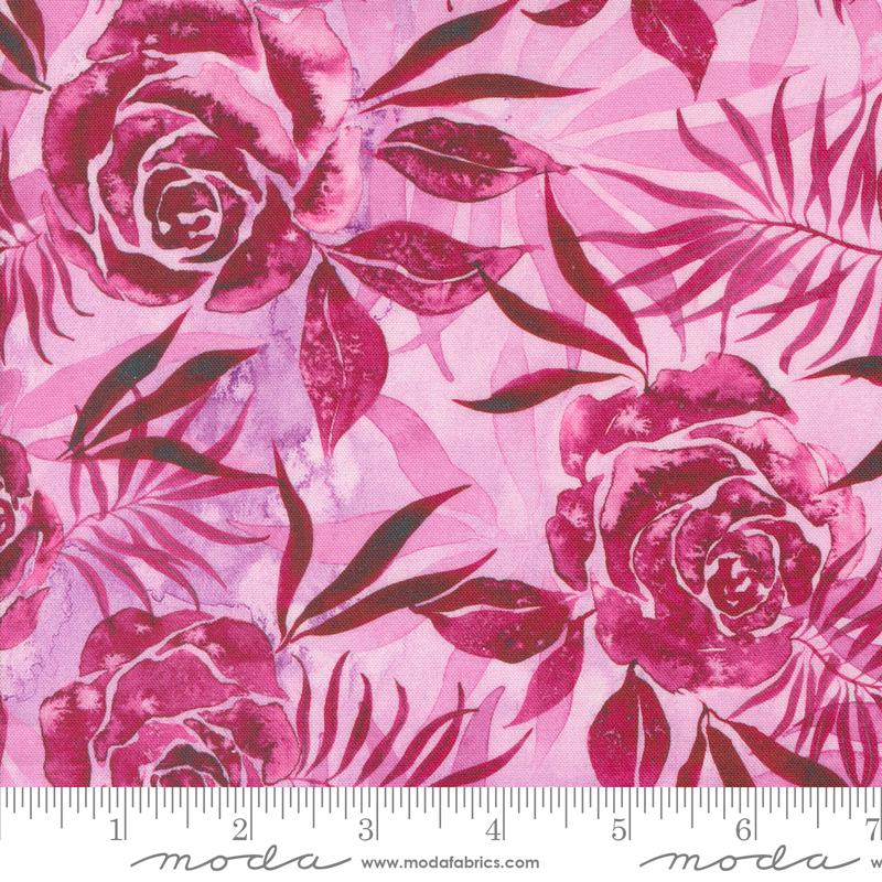 Create Joy Project Coming Up Roses Magenta - Quilt Fabric - 123Stitch