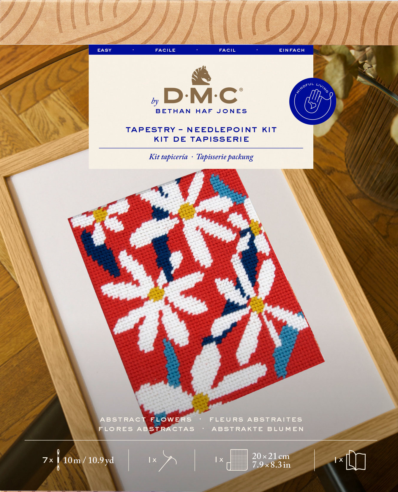 DMC Abstract Flowers - Needlepoint Kit - 123Stitch