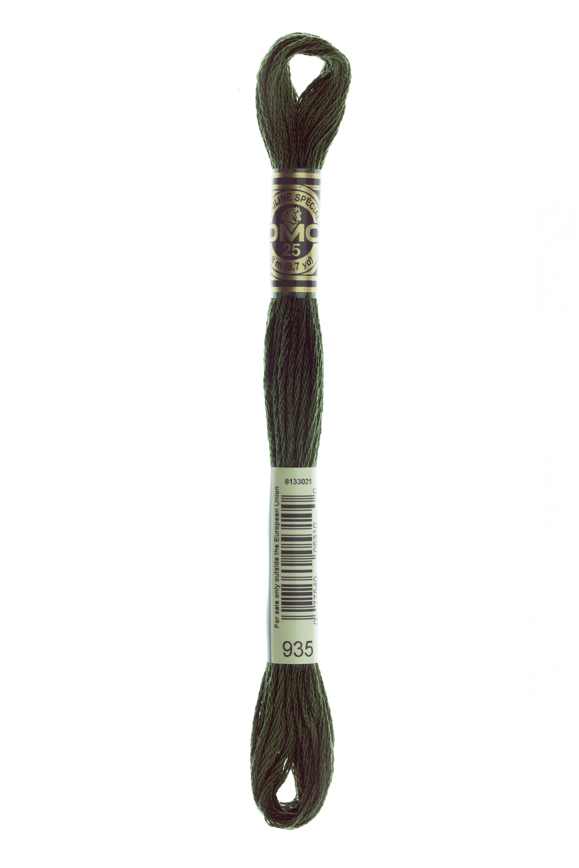 DMC 935 Six Strand Floss - Dark Avocado Green - 123Stitch