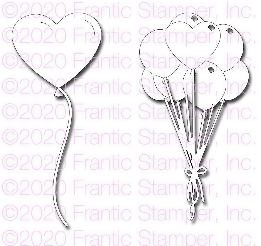 Frantic Stamper Caring Balloons - Craft Die FRA-DIE-010960 - 123Stitch